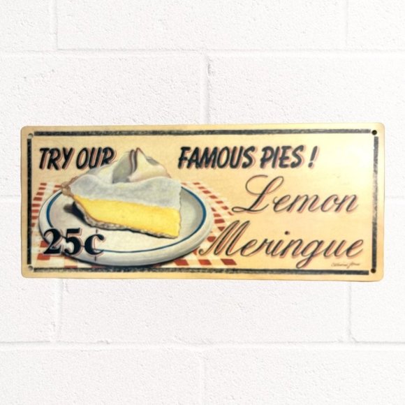 No brand / Not sure | Accents | Vintage Lemon Meringue Metal Diner ...